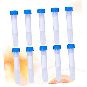 Hohopeti 10 Pcs Bottles for Needles Storage Container with Lid Clear Container Compartmentalized Storage Containers Craft Storage Containers Sewing Needles Container Bead Kit Bead Container