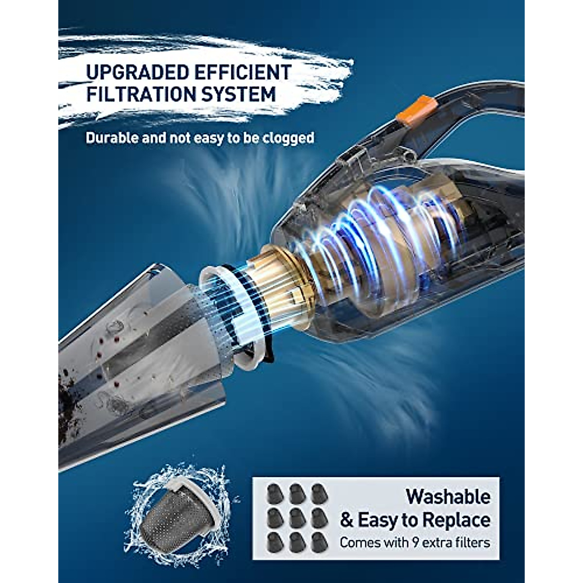 Stick Vacuum Cleaner, Corded Small Handheld Vacuum Lightweight Electric Brooms, 18Kpa Strong Suction 4-in-1 Portable 600W Mini Hand Vac for Home Pet Hair Hard Floor, Carpet