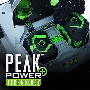 EGO Power+ SNT2112 21-Inch 56-Volt Lithium-Ion Cordless Snow Blower with Steel Auger - (2) 5.0Ah Batteries and Dual Port Charger Included, Black