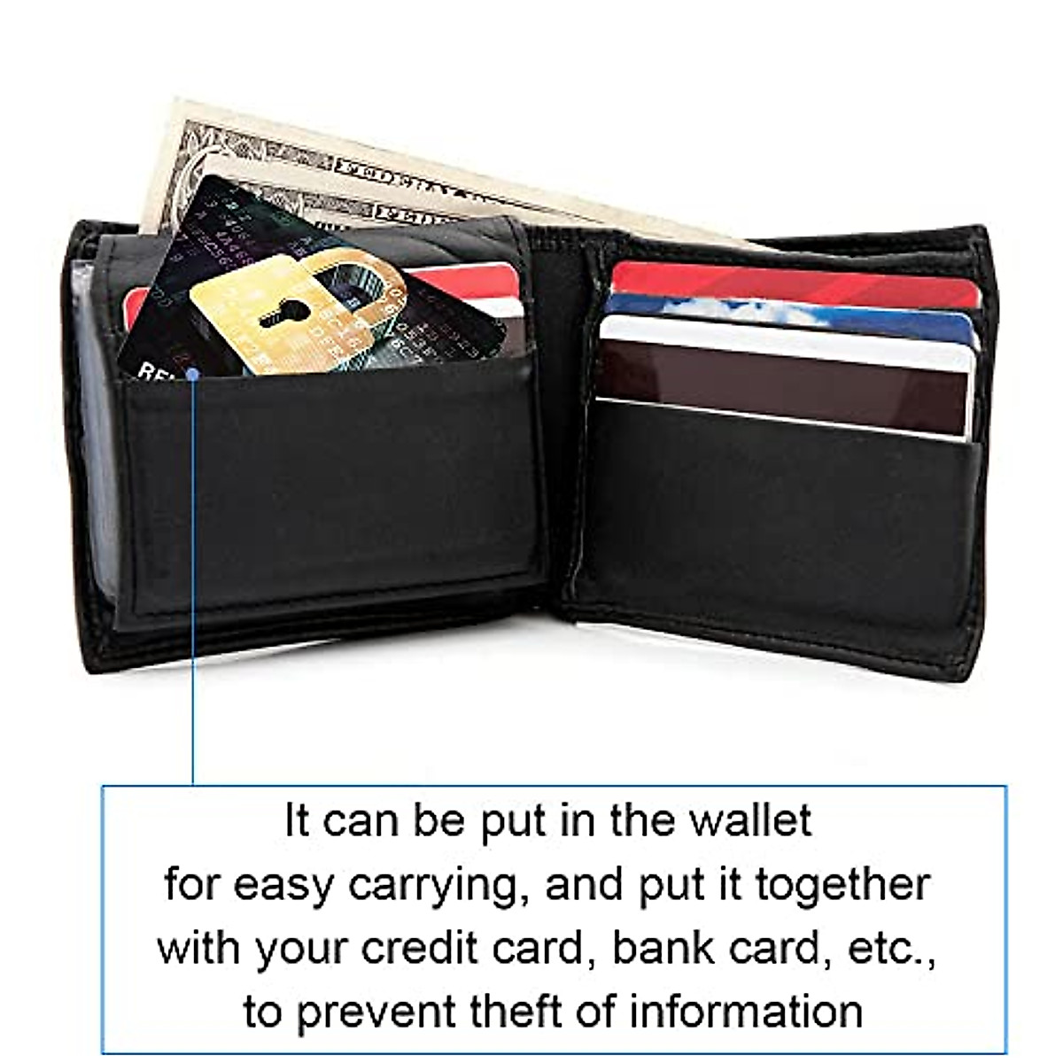 8 Pieces RFID Blocking Cards, NFC Contactless Cards Protection, Credit Card Protector Contactless for Credit Cards, ID Cards, Passport (8 pcs)