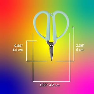 JubileeYarn Tiny Traveler Scissors - Portable Mini Airplane Snips - Assortment - 3 Pairs