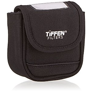 Tiffen 4BLTPCHLGK Large Belt Style Filter Pouch for Filters 62mm to 82mm,Black