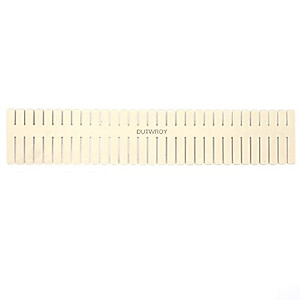 DUTWROY 24Pcs Adjustable Drawer Dividers 14.5Inch Plastic Storage Drawers Divider White DIY Grid Drawer Organizer Dividers for Socks Underwear Makeup Clothes