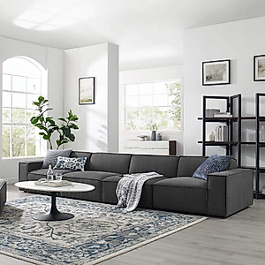 Modway EEI-4114-CHA Restore 4-Piece Sectional Sofa, Charcoal