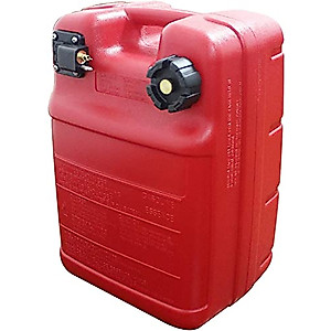 Full Power Plus Boat Fuel Tank, 24L 6 Gallon Gas Can Marine Outboard Motor Boat Accessories, Portable Gasoline Can with Fuel Gauge/Fuel Line Container for 2-4Stroke Outboard Engine ,Red