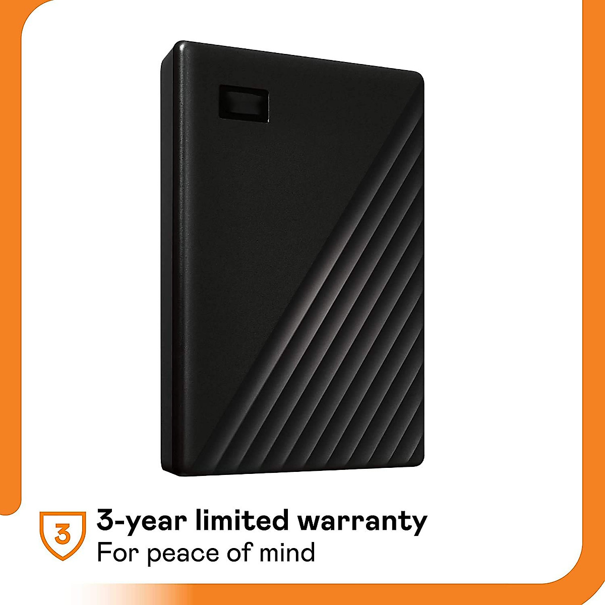 2TB My Passport Portable External Hard Drive, Black - WDBYVG0020BBK-WESN