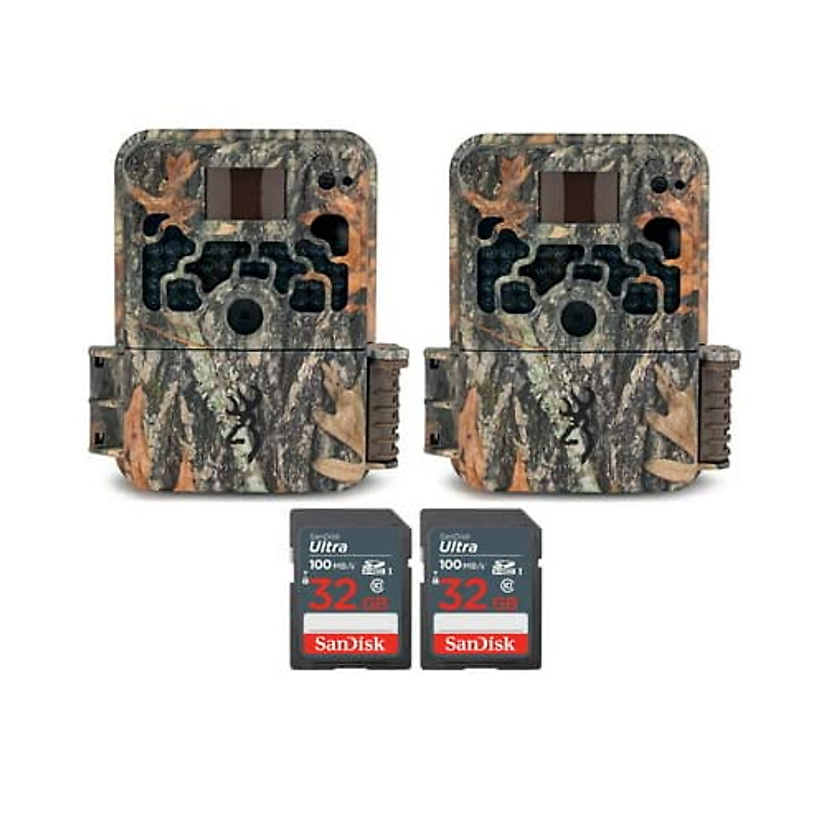 Browning Strike Force 850 Extreme Trail Game Camera (16MP) (2-Pack) Bundle with 32GB Memory Card (2-Pack) (4 Items)