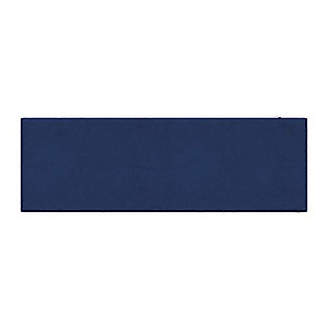 Ambesonne Faux Suede Bench Cushion, Digitally Printed Weathered Texture, Standard Size Foam Pad with Decorative Fabric Cover for Kitchen Bedroom Indoors & Outdoors, Navy Blue, 45" x 15" x 2"