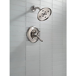 Delta Faucet Linden 17 Series Dual-Function Shower Handle Valve Trim Kit, Stainless T17094-SS (Valve Not Included) 9.00 x 8.00 x 0.05 inches