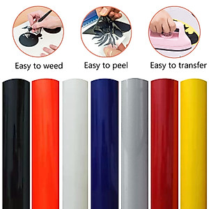 3D Puff Heat Transfer Vinyl Sheets 12"x 10" Foaming HTV Press Film Puffy Vinyl Iron on Vinyl for DIY T-Shirt Clothes Bag Pillow Textile Fabric (Assorted Color)