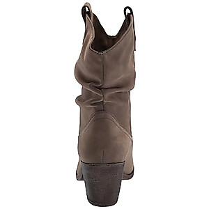 Rocket Dog Women's Sheriff Vintage Worn PU Western Boot, Brown, 8.5 M US