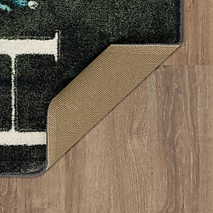 Mohawk Home Christmas Home Wreath Holiday Mat Set: 1' 6" x 2' 6", 2' x 3' 4", 2' 6" x 4' 2" Rug - Perfect for Kitchen, Entryway, Laundry Room