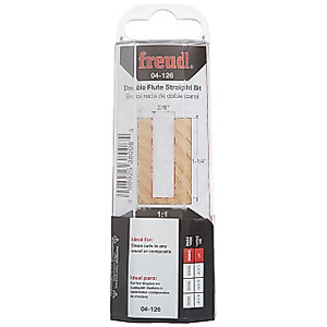 Freud 04-126 Double Flute Straight Bit, 3/8", 1-pk