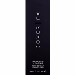 Cover FX Natural Finish Foundation: Water-based Foundation that Delivers 12-hour Coverage and Natural, Second-Skin Finish with Powerful Antioxidant Protection - N110, 1 Fl Oz