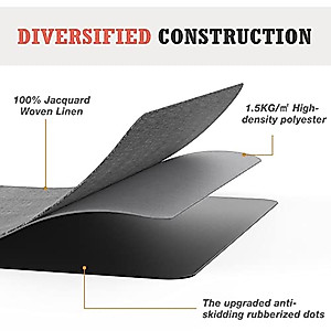 Heavy Duty Office Chair Mat for Carpet and Hardwood Floor Bohemian Desk Chair Mat Rug 36'' x 48'' Jacquard Woven Surface Floor mats for Office Home