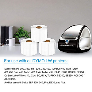 USUPERINK 2 Roll 3/8'' x 3/4'' Self-Adhesive LW 2-UP Jewelry Price Tag Labels Direct Thermal Paper Compatible for Dymo 30299 LabelWriter 450 Duo 4XL Zebra Rollo Label Printers, 1500 Labels Per Roll