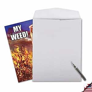 NobleWorks - Big Funny Birthday Greeting Card 8.5 x 11 Inch with Envelope (1 Pack) Large Jumbo Bday Moses' Bush J4300