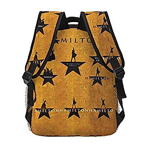 DUAHUAZAI Kid'S Backpack Broadway Musical School Bag For Teens Boys Women Laptop Daypack Traveling Lightweight Book Bags