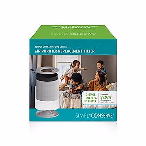 Simply Conserve 1000 Series Tabletop Air Purifier 3-Stage Replacement Filter