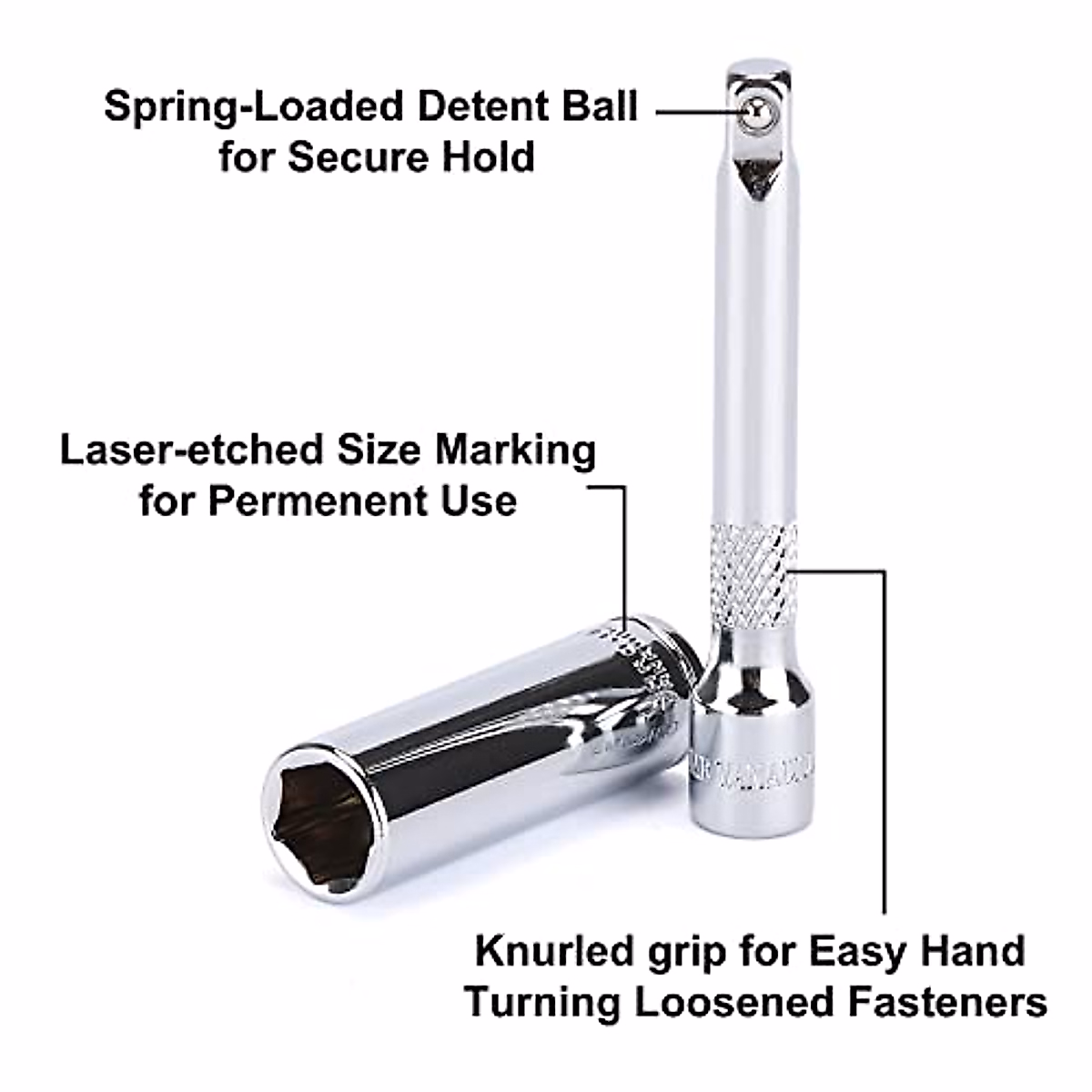 Mayouko 62 Pieces 1/4 Inch Drive Socket Set, SAE/Metric, 1/4" Dr. Socket Set with Ratchet and Adapters, 5/32-Inch - 9/16-Inch, 4mm - 14 mm