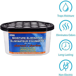 The Home Store Moisture and Odor Eliminator/Absorber with Charcoal4pack