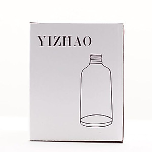 YIZHAO Green Glass Dropper Bottle 4oz, Tincture Bottles with Glass Dropper, for Essential Oils, Aromatherapy, Cosmetic, Laboratory, Pharmacy, Liquids, Travel –4 Pcs