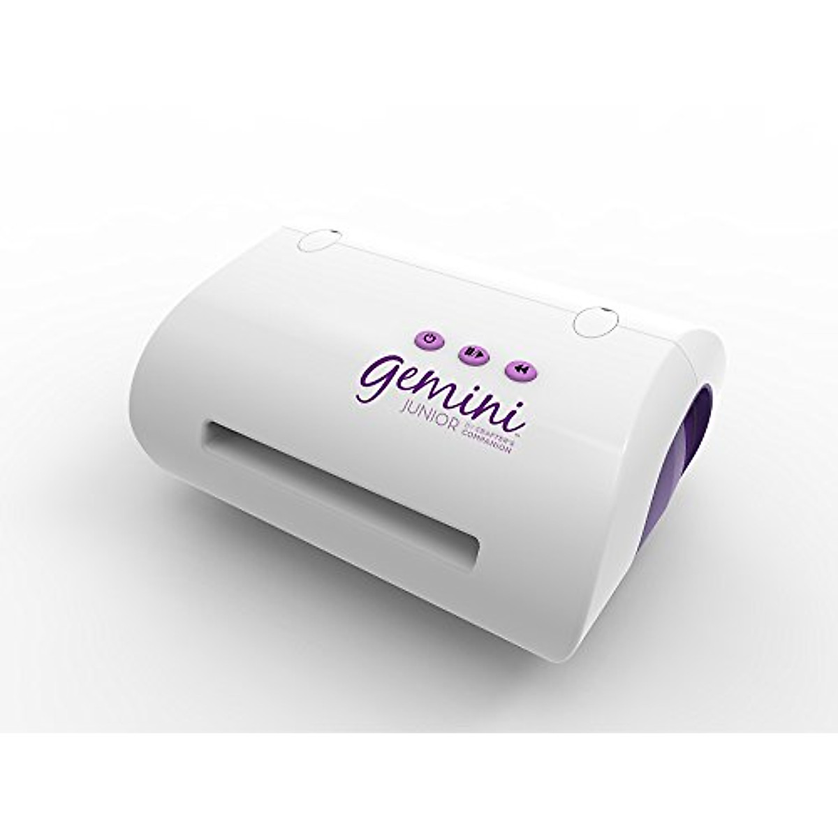 Gemini Twin-Function Cutter & Embosser Crafter's Companion Junior Jnr Portable Die Cutting and Embossing Machine, White & Tote Bag, Purple