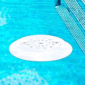GLOGLOW Swimming Pool Floor Drain, Swimming Pool Floor Drain Swimming Pool Accessory Home for Swimming Pool Use Garden (1.5 Inch)