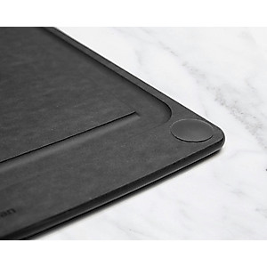 Epicurean All-In-One Cutting Board with Non-Slip Feet and Juice Groove, 11.5" × 9", Slate/Black