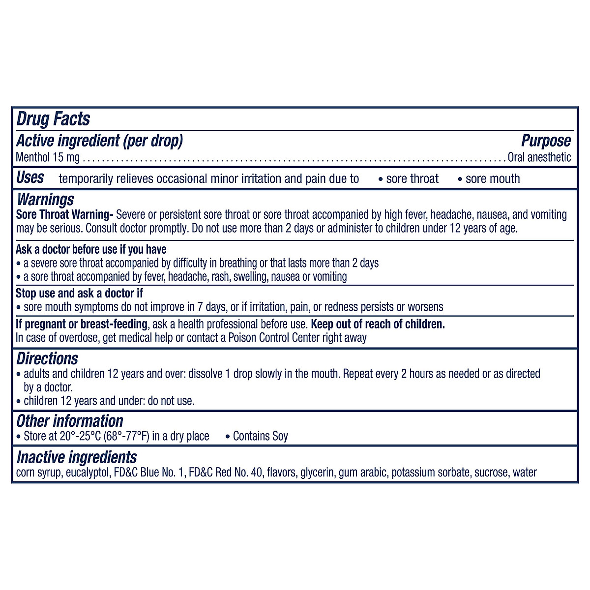 Vicks VapoCOOL HydraSoothe Medicated Drops, Best Relief to Soothe Sore Throat Pain, 20 Count