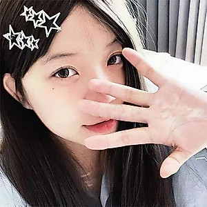 Y2K Pink Hair Clips Set, Hollow Out Star Heart Hairpin Punk Snake Cross Guitars Headwear Cute KT cat Accessories Styling Tools Gifts for Women Girls(12pcs)