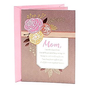 Hallmark Mahogany Birthday Greeting Card for Mother (Love, Peace, Joy, Blessed) (0399RZD2049)
