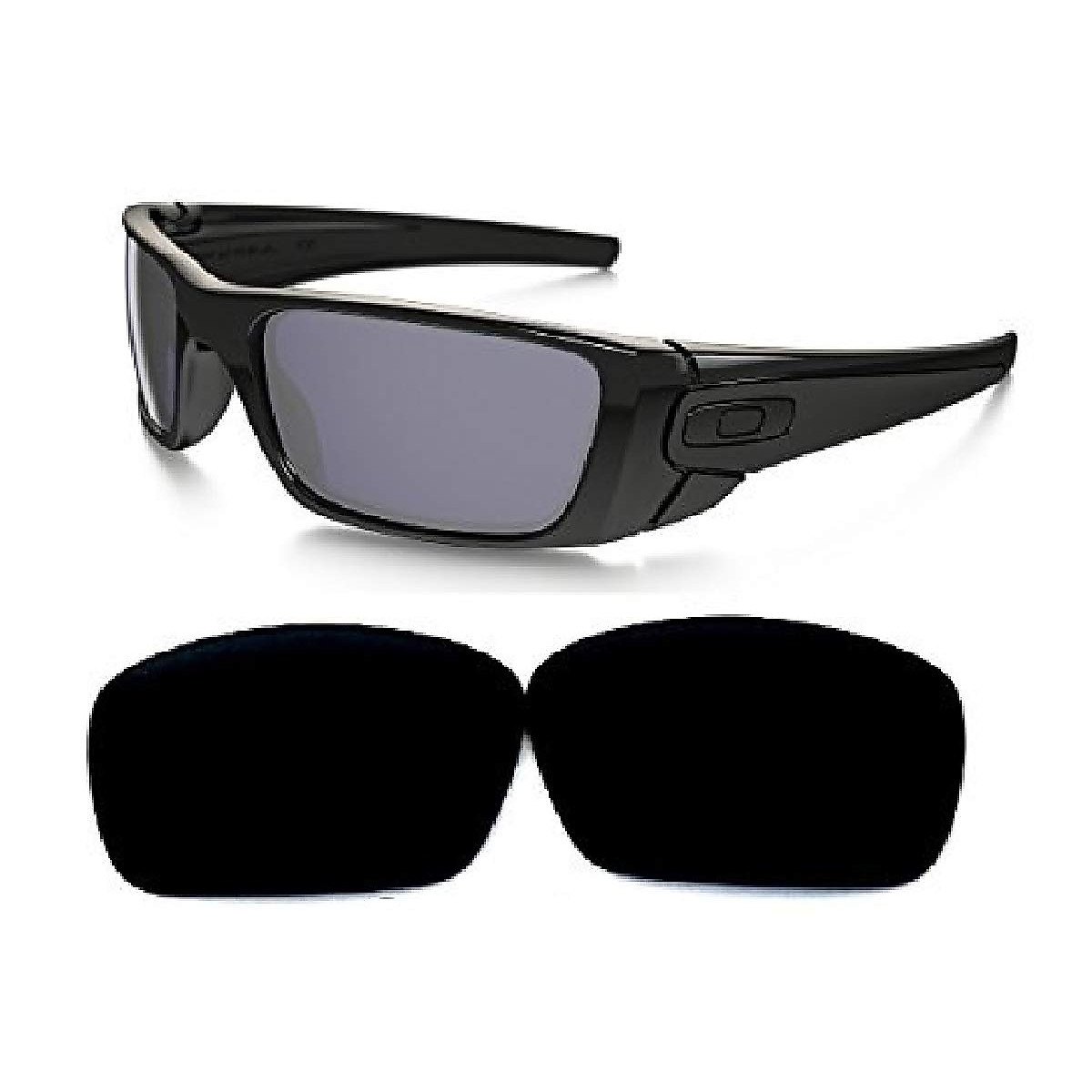 Galaxy Replacement lenses For Oakley Fuel Cell Polarized Black 100% UVAB