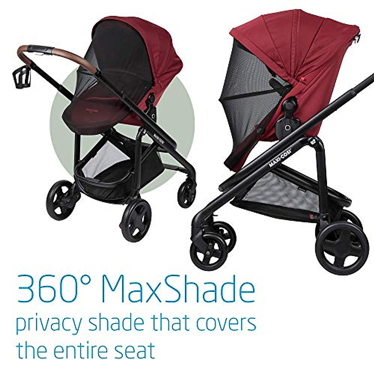 Maxi-Cosi Tayla Stroller, Modular Lightweight Stroller Seat, Parent or World Facing, Essential Red