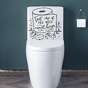 NC Home Stickers Toilet Rules Bathroom Decals Wall Quotes Vinyl Stickers Wall Art Decor for Bathroom Large Wall Sticker Home Decorations.