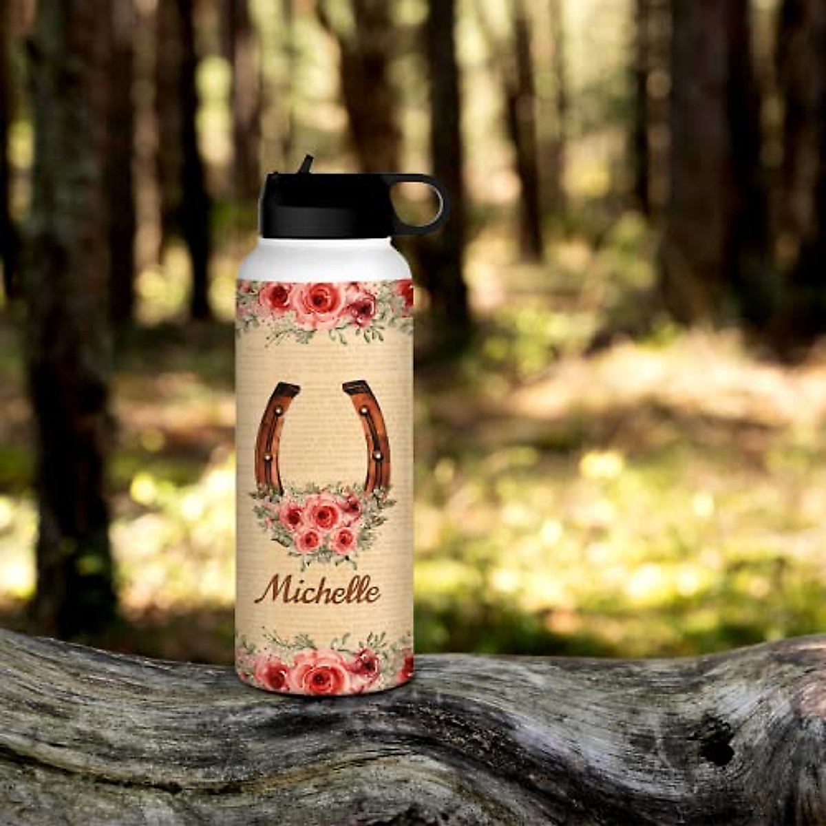 winorax Horse Gifts For Women Personalized Just A Girl Who Loves Horse Water Bottle Stainless Steel Insulated Sport Bottles Travel Cups 20oz 30oz Birthday Christmas Inspirational Gift Idea