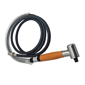 Eaarliyam Pneumatic Micro Grinder Angle Air 90 Degree 3mm Die Pencil Polisher Tool Accessories Kit Orange Power Tools