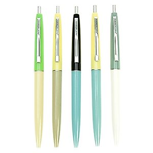 Kikkerland Retro Pens, Set of 5, Multi (4308-A)