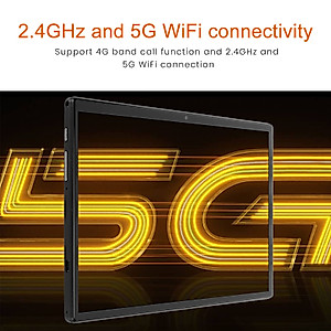 GLOGLOW Tablet, 10.1 Inch Tablet 2 in 1 Front 5 MP Rear 13 MP for Office (US Plug)
