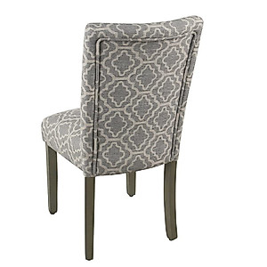 HomePop Parsons Classic Upholstered Accent Dining Chair, Single Pack, Grey