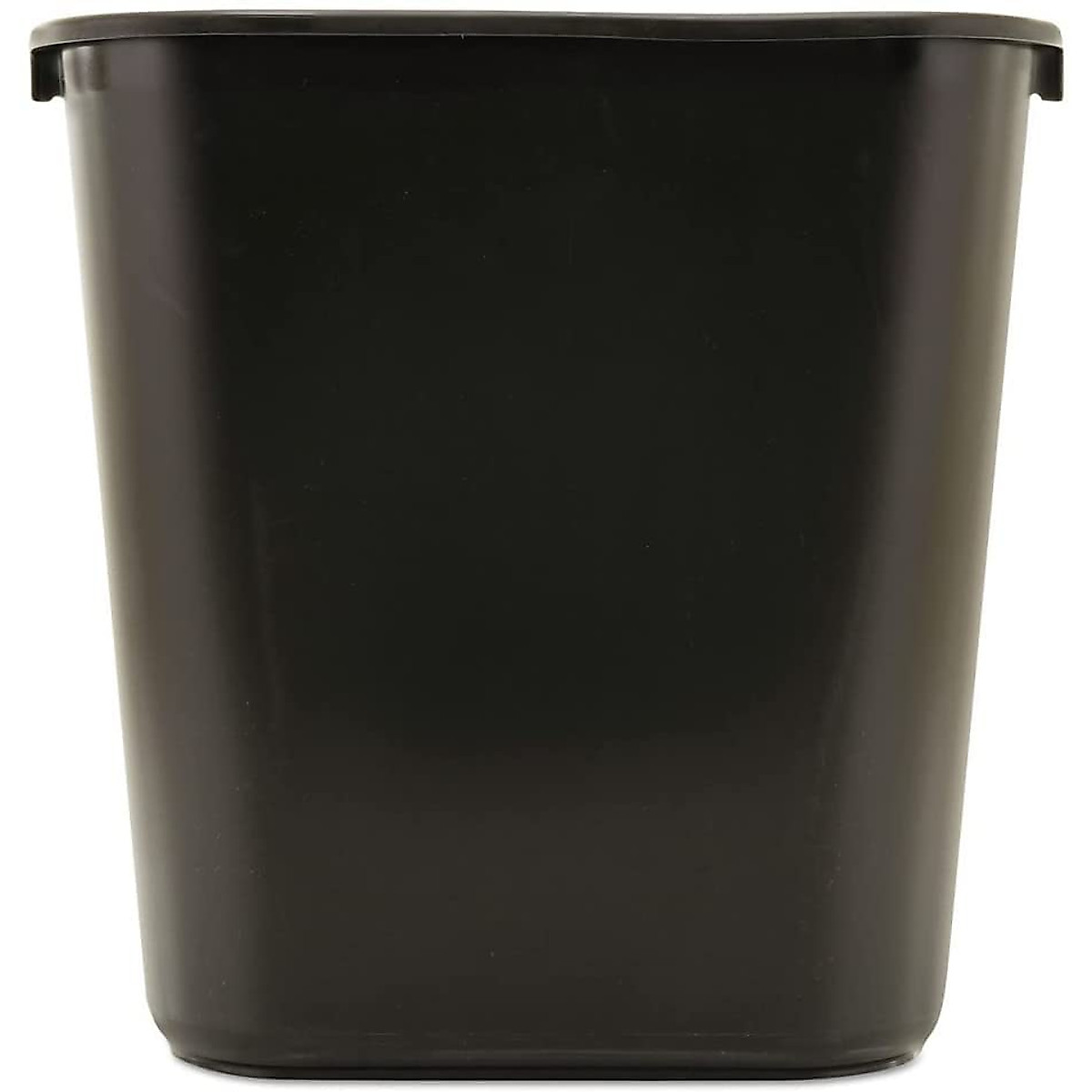 Rubbermaid Commercial Rubbermaid 295600BK Deskside Plastic Wastebasket, Rectangular, 7 gal, Black (4)