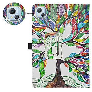Bige for Blackview Tab 13 Case,PU Leather Folio 2-Folding Stand Cover for Blackview Tab 13 10.1" Android Tablets,Love Tree