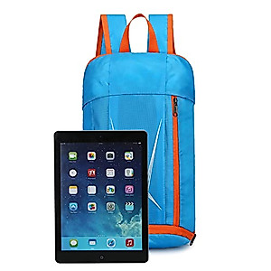 Small Hiking Backpack, 15L Lightweight Travel Backpack Packable Backpack Daypack for Women Men (Black)