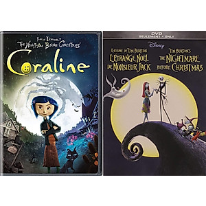 Coraline & The Nightmare Before Christmas (Animated Movies DVD 2-Pack)
