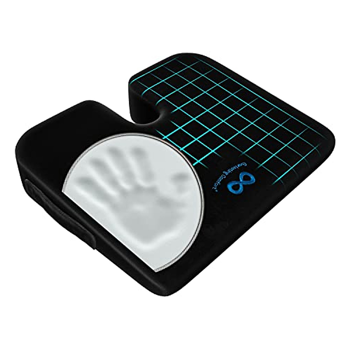 Everlasting Comfort Car and Truck Seat Cushion - Memory Foam Wedge Chair Driving Pillow (Black)