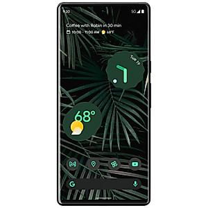 Google Pixel 6 Pro 5G (128GB) 6.71" AMOLED 120Hz, 4K Camera (GSM Unlocked for T-Mobile, AT&T, Global) International Model (Black) (Renewed)