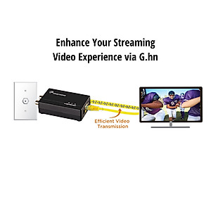 Comtrend G.hn Powerline 1200Mbps Ethernet Over Coaxial Kit I Enhanced Streaming and Gaming I 2 Unit Kit (GCA-6000KIT)