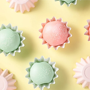 100 PCS Baking Cups Cupcake Liner Flared Brioche Standard Muffin Wrappers Greaseproof Coated Paper Cup for Wedding Birthday Holiday Party or Baby Shower (Brown)