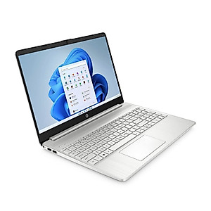 HP 15.6-inch FHD Non-Touch, 512GB SSD, 2.1GHz Ryzen 5 5500U 6 Core (8GB RAM, SD Card Reader, AMD Radeon Graphics, Windows 11 Home S) Silver, 15-ef2040tg