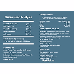 Veggiesnax for Premium Organic Vegan Dog Treats Natural Soft Chews Training Snacks Healthy Huge Container, 35.3 oz.(1kg) (35.3oz, Sweet Pumpkin)